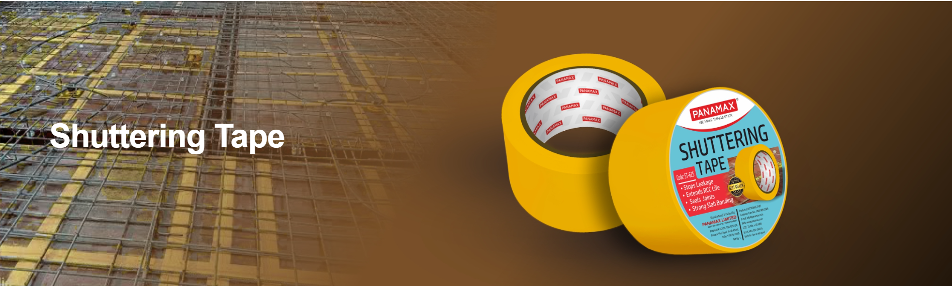 Panamax Shuttering Tape for Leak-Free Formwork Sealing